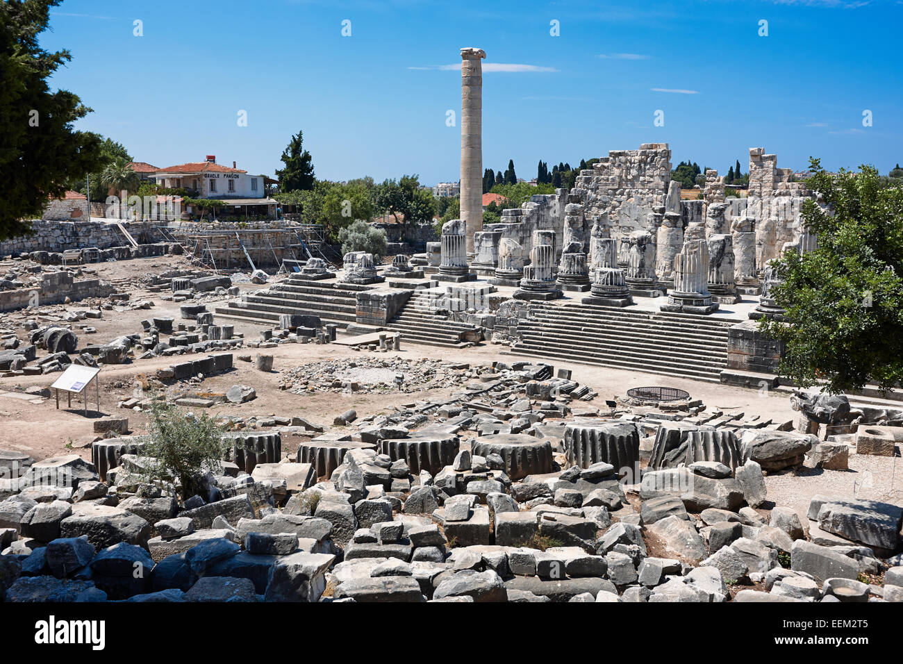 Ruins of the Temple of Apollo. Didim, Aydin Province, Turkey Stock ...