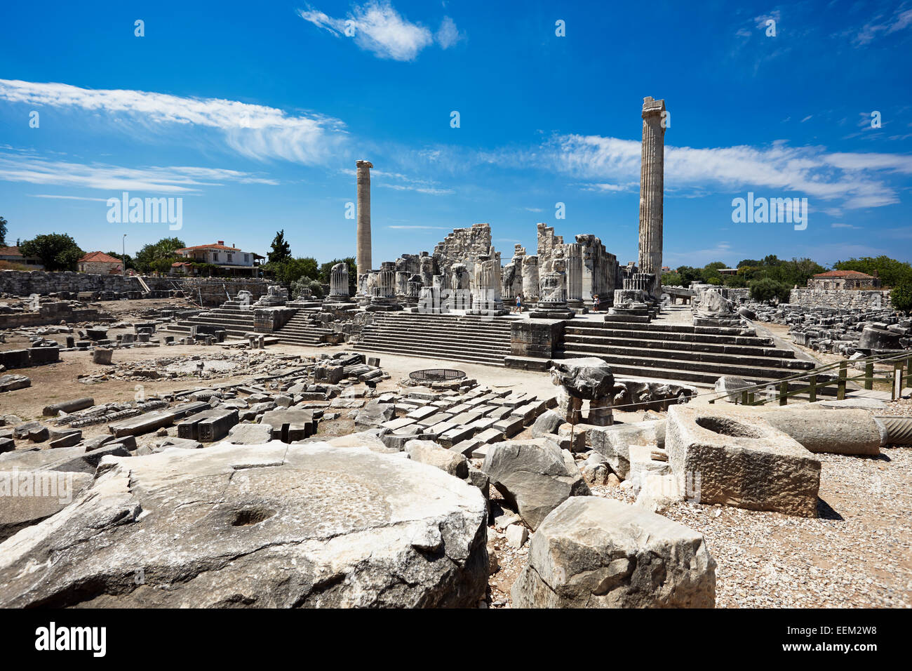 Ruins of the Temple of Apollo. Didim, Aydin Province, Turkey Stock ...