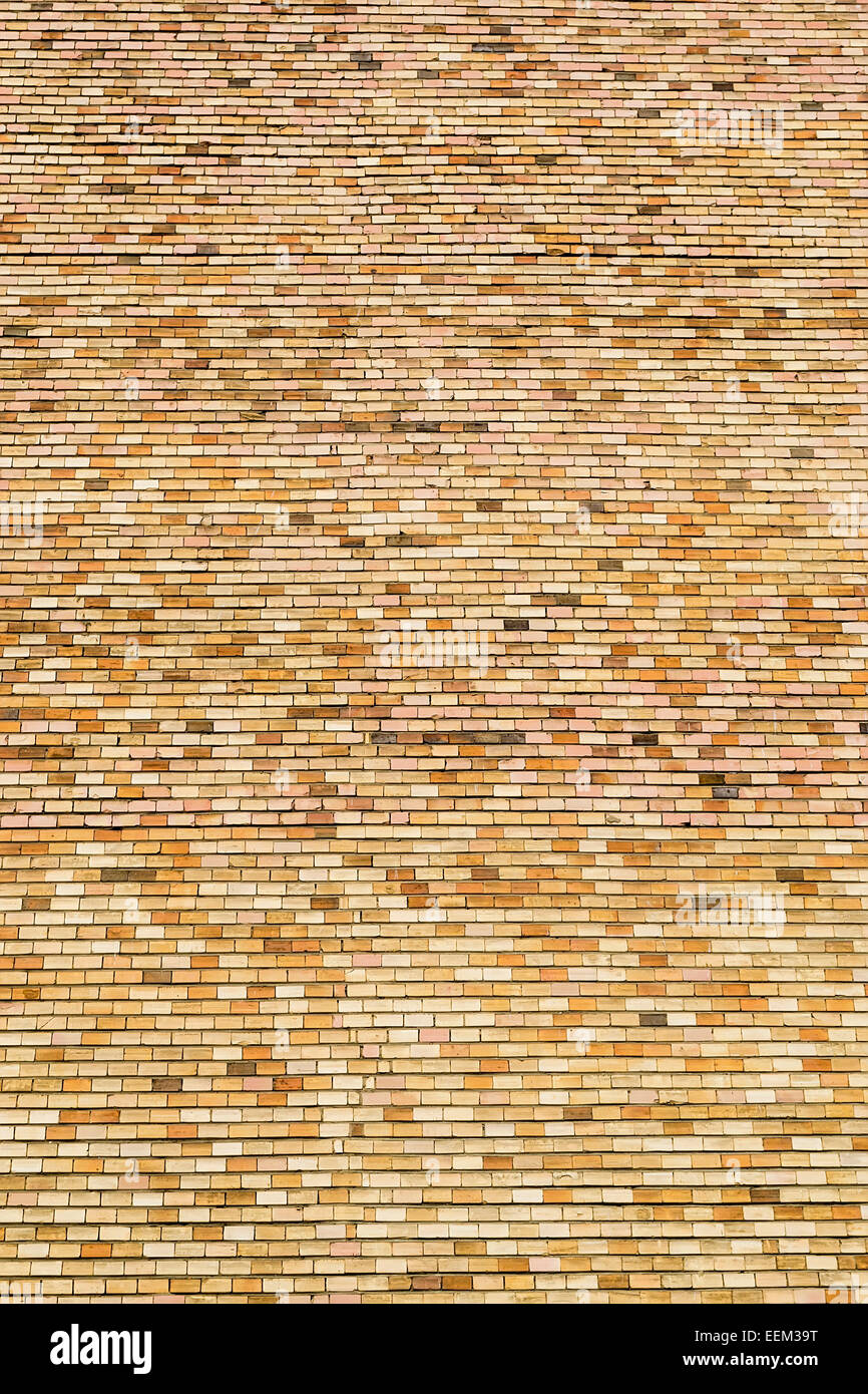Layer of bricks used in construction for tiling of walls Stock Photo ...