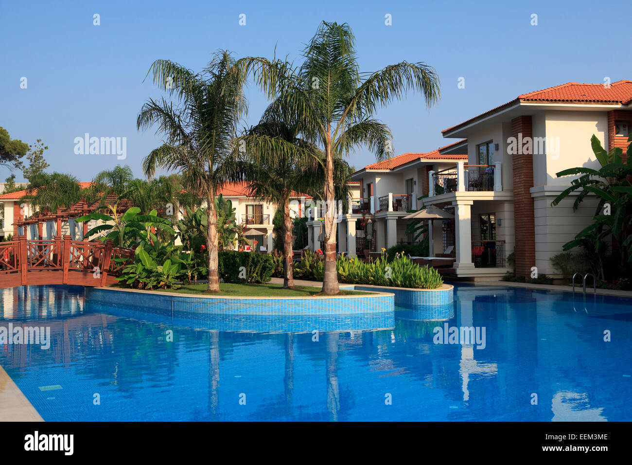 Swimming pool at the hotel Stock Photo - Alamy