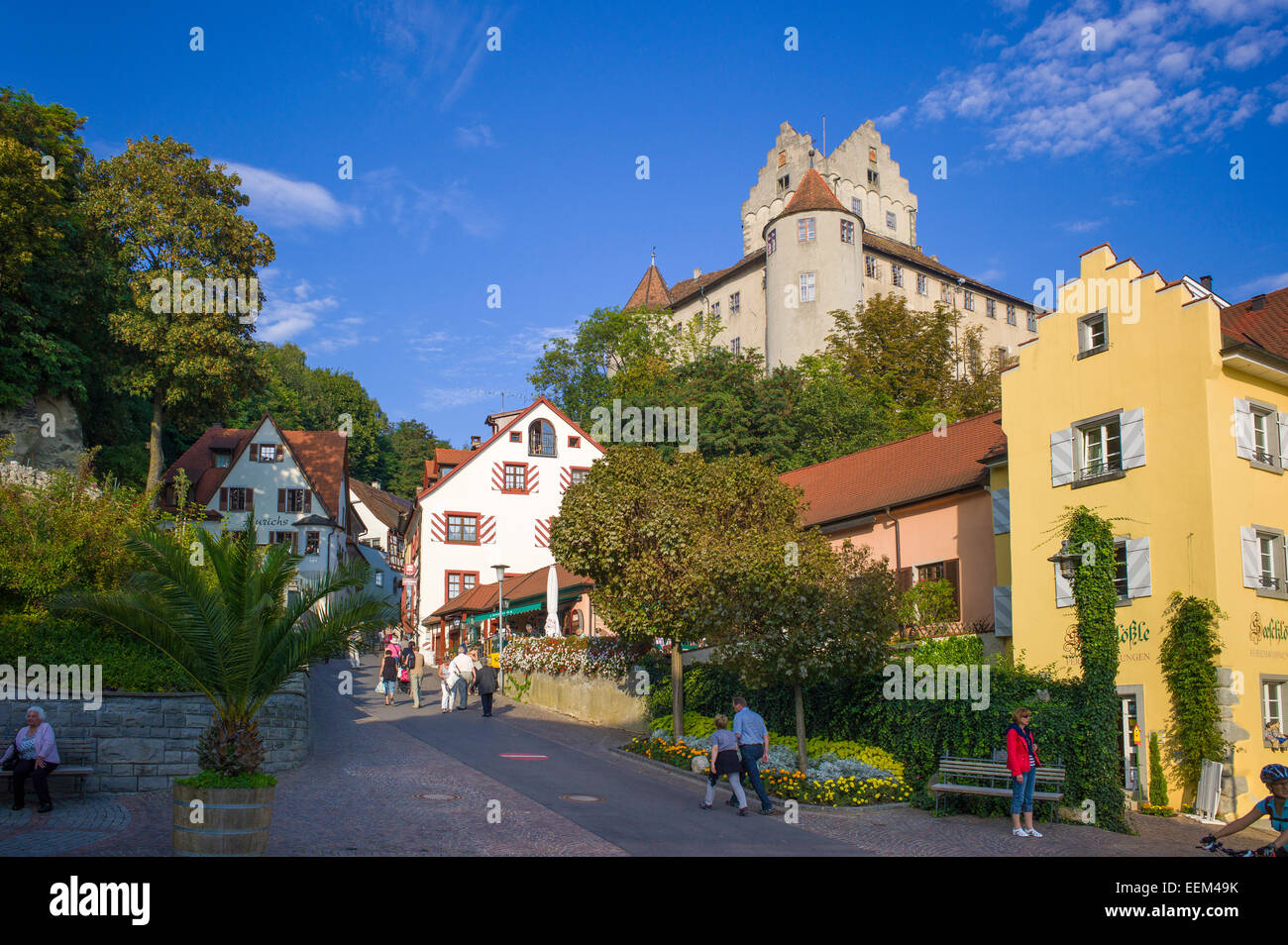 Burg Meersburg, Old Castle, Meersburg, Baden-Württemberg, Germany Stock ...