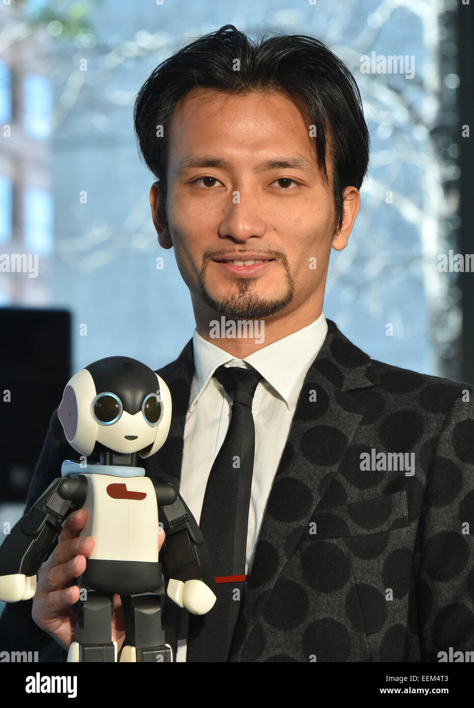 Tokyo, Japan. 20th Jan, 2015. Japan's robot creater Tomotaka Takahashi ...