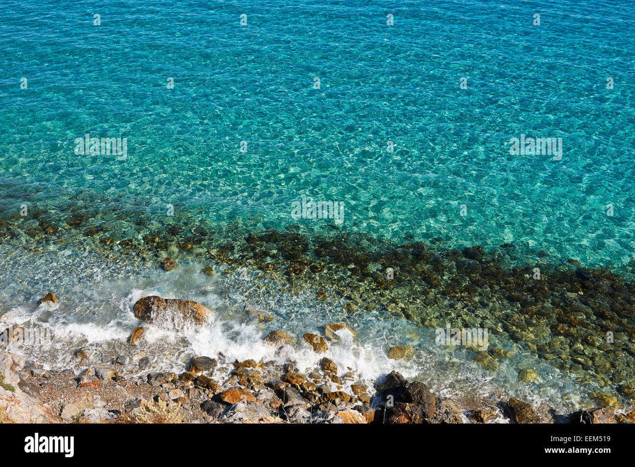 Turquoise sea waters at Dilek Peninsula National Park, Aydin Province ...