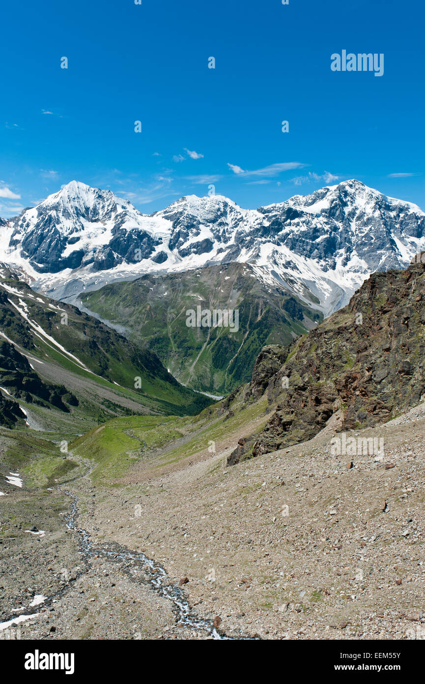 Peaks of Königspitze, Il Gran Zebru, Monte Zebru and Ortler, Ortles ...