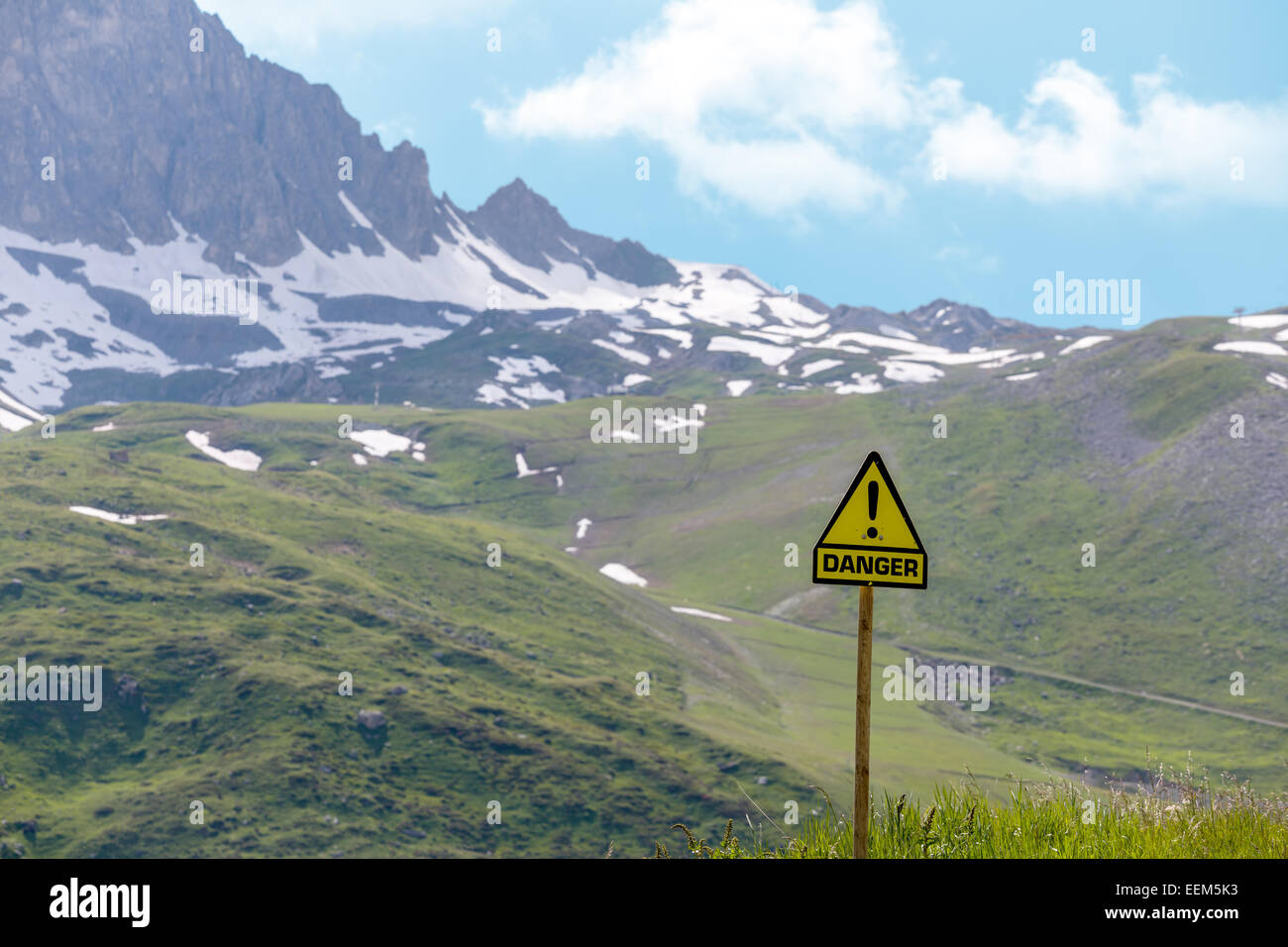 Sign of danger Stock Photo - Alamy