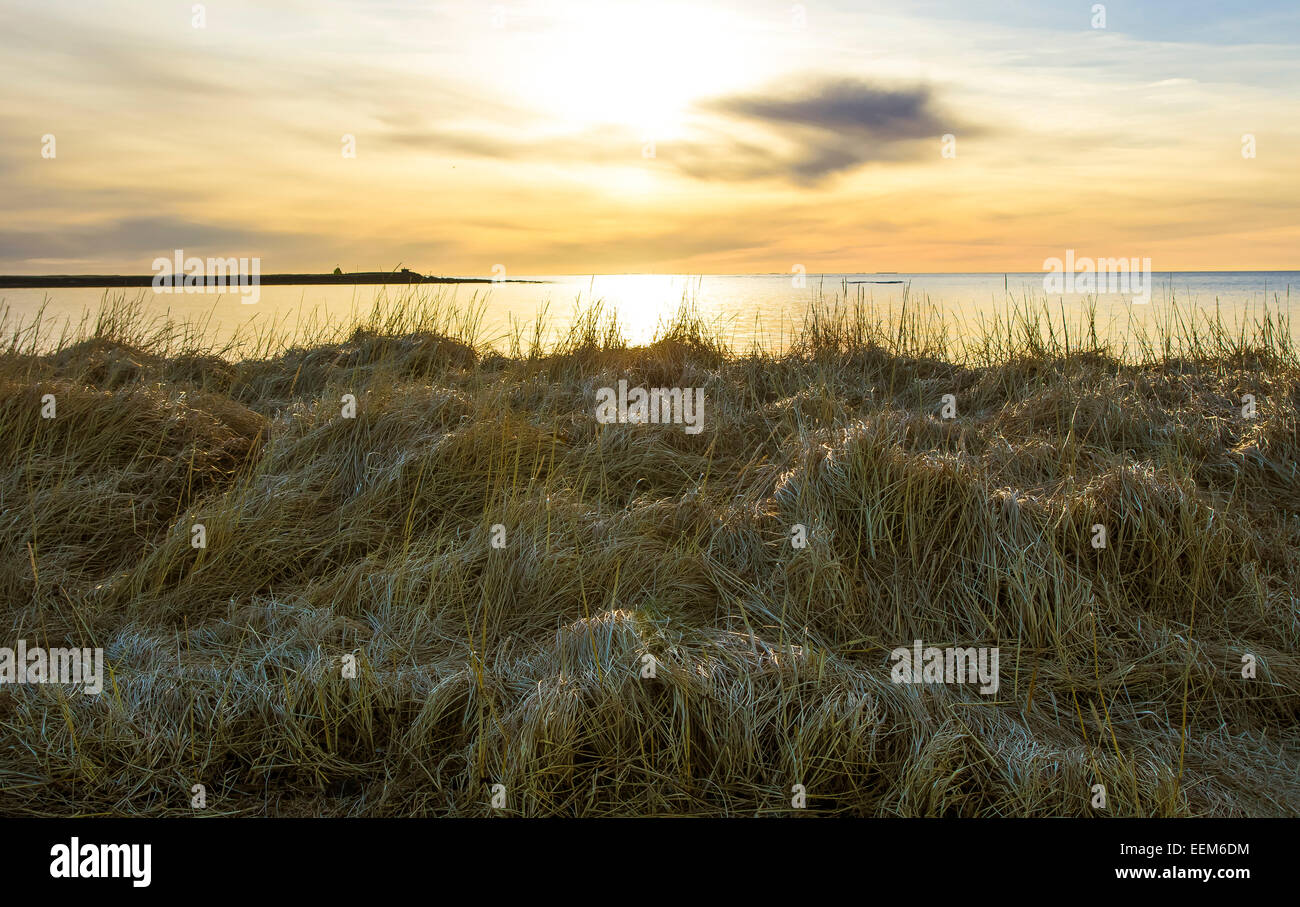 Iceland, Reykjavik, Sunset at Grotta Stock Photo - Alamy