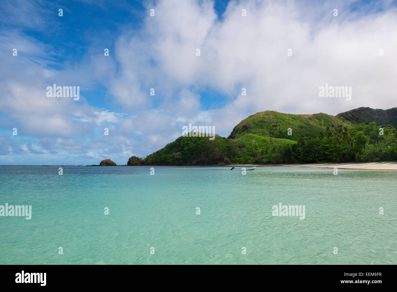 Fiji, View of tropical island Stock Photo - Alamy