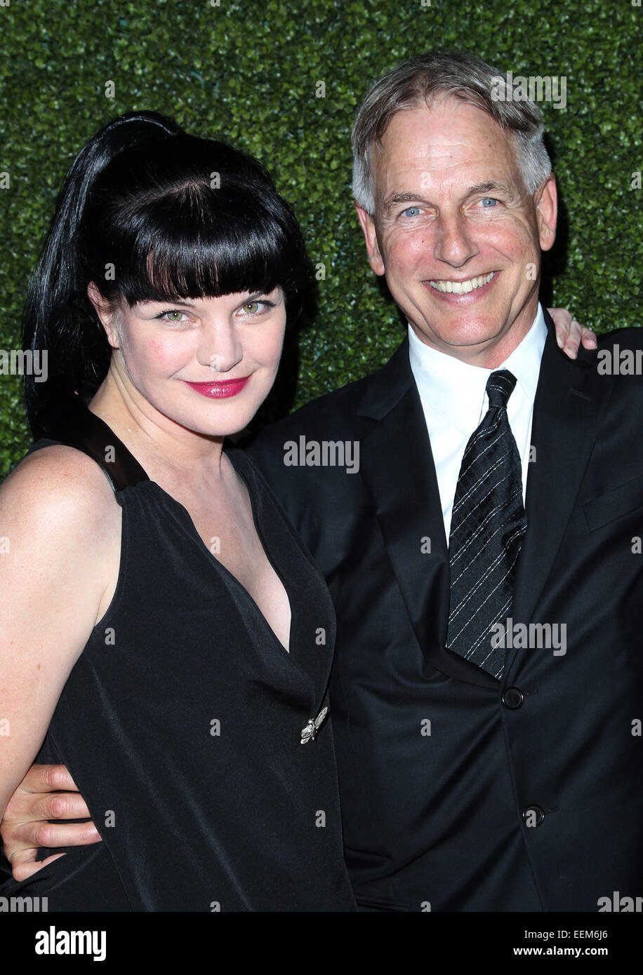 Pauley perrette mark harmon hi-res stock photography and images - Alamy