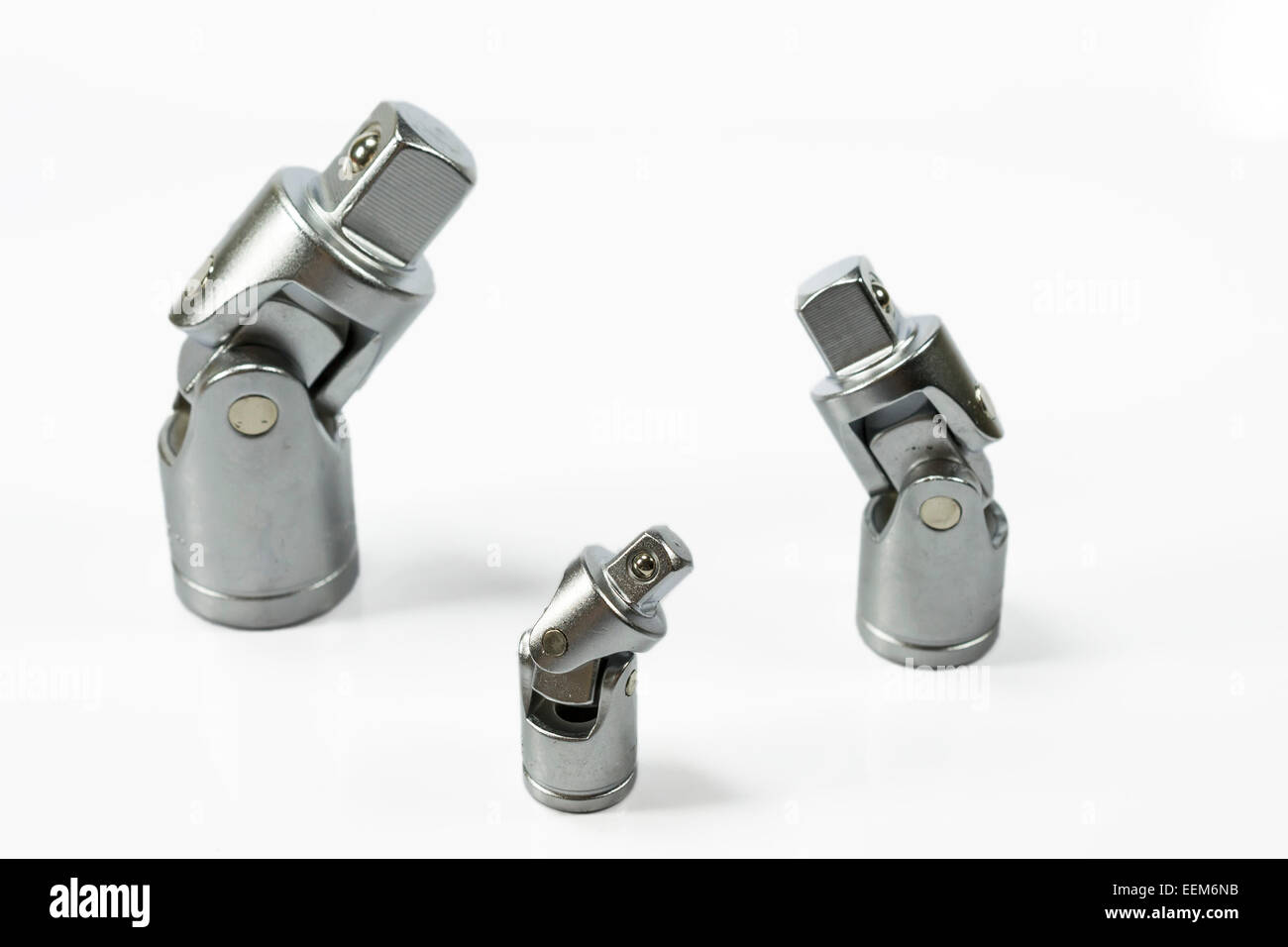 Three ratchet extenders of different sizes, on white background Stock ...