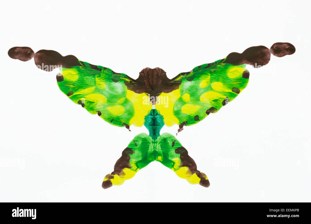 Abstract shape similar to a butterfly made from symmetrical blending of ...