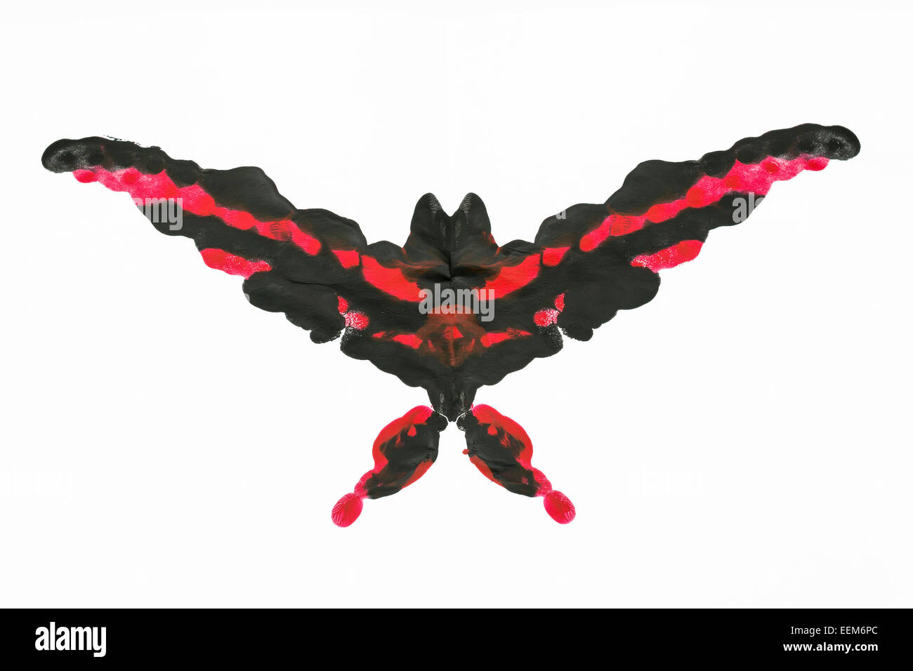 Abstract shape similar to a bat made from symmetrical blending of ...