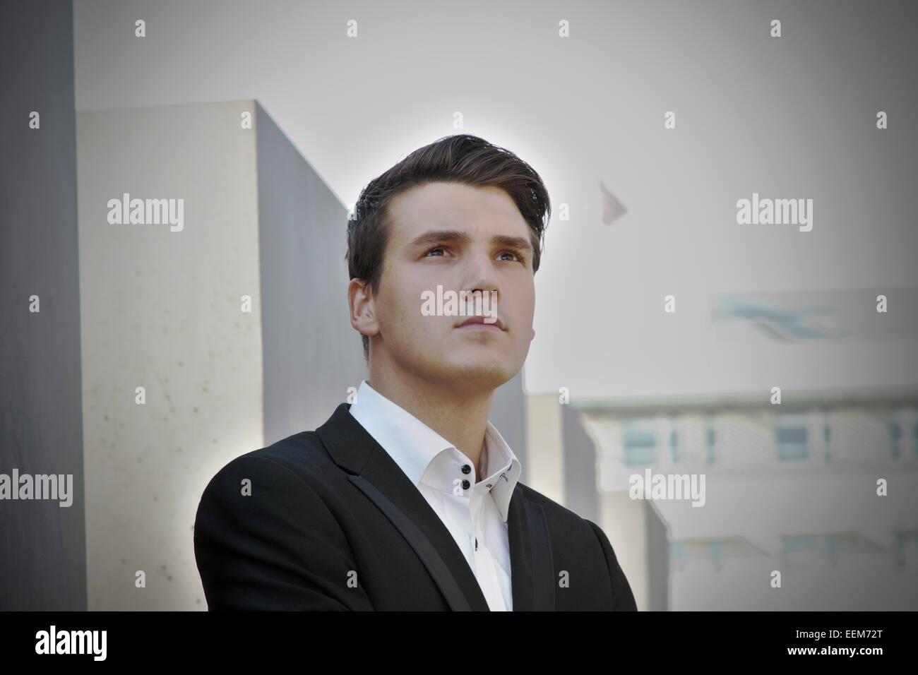 Germany, Berlin, Portrait of well-dressed young man Stock Photo - Alamy