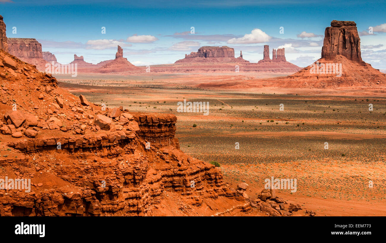 Monument valley, Arizona Utah border, USA Stock Photo - Alamy