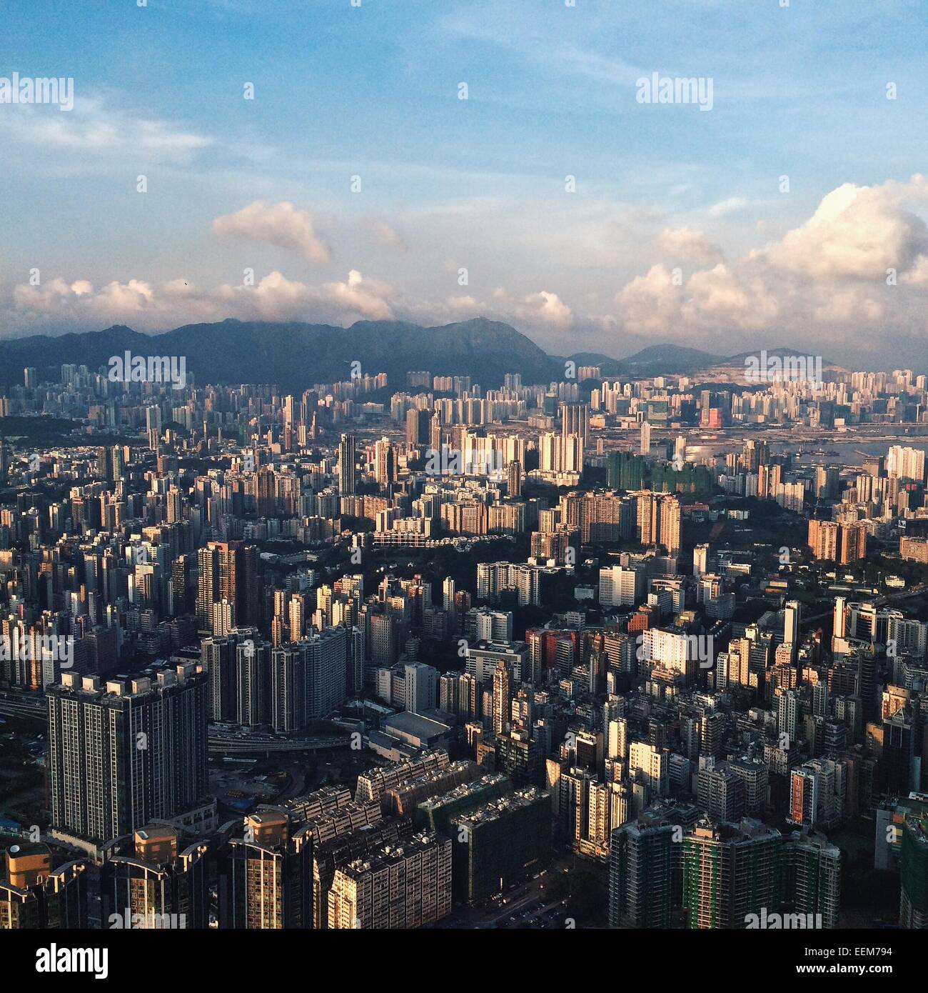 Aerial Cityscape, Kowloon, Hong Kong, China Stock Photo - Alamy