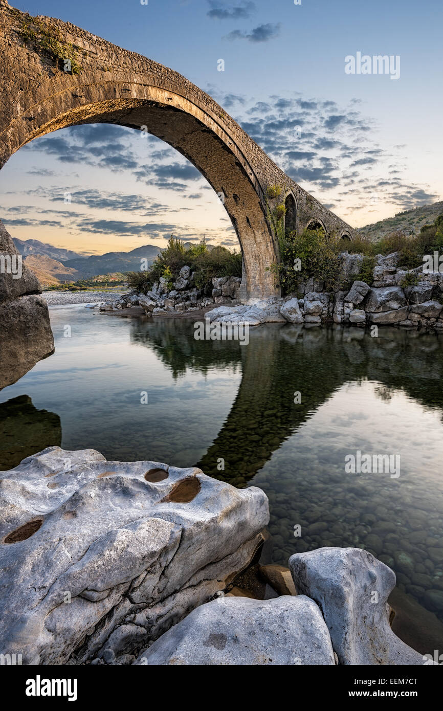 Albania, Shkoder, View of Mesi Bridge Stock Photo - Alamy