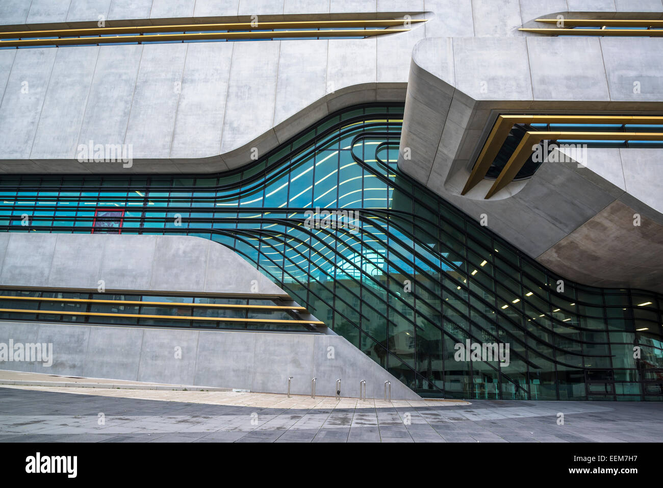 Pierresvives building, Architect Zaha Hadid, Montpellier, France Stock ...