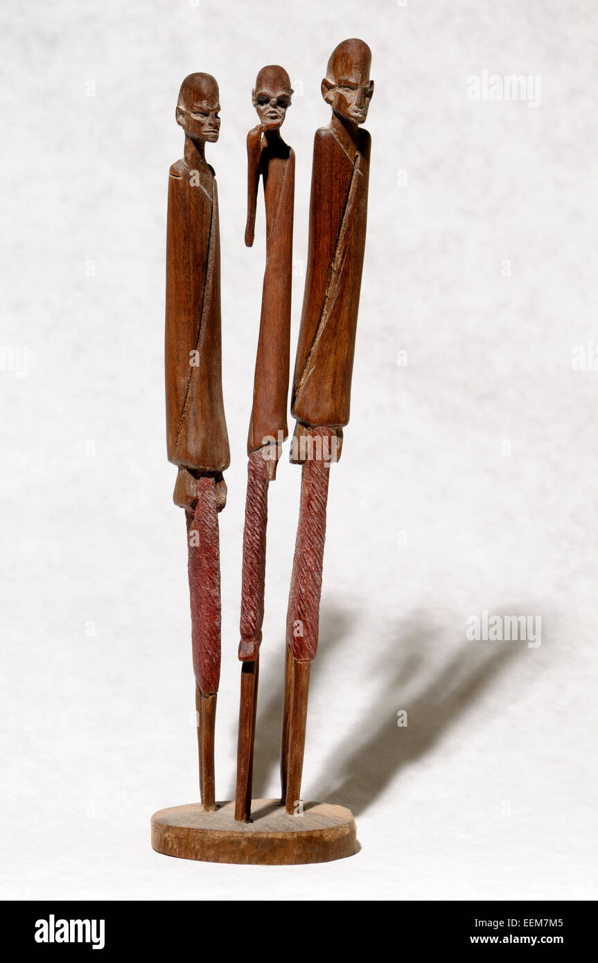 African carved wooden figures - (Kenya: 1990s Stock Photo - Alamy