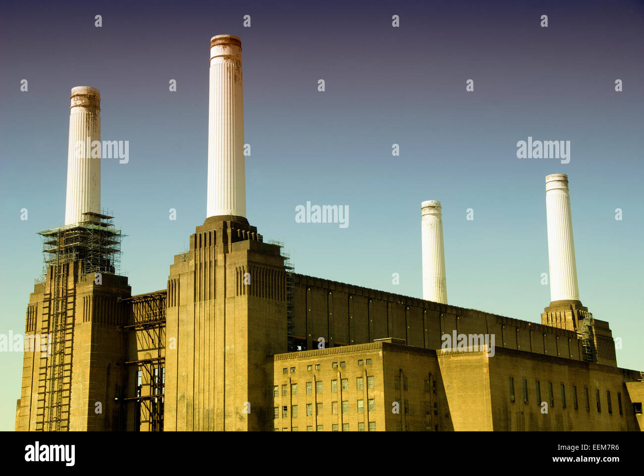 United Kingdom, England, London, Battersea Power Station Stock Photo ...