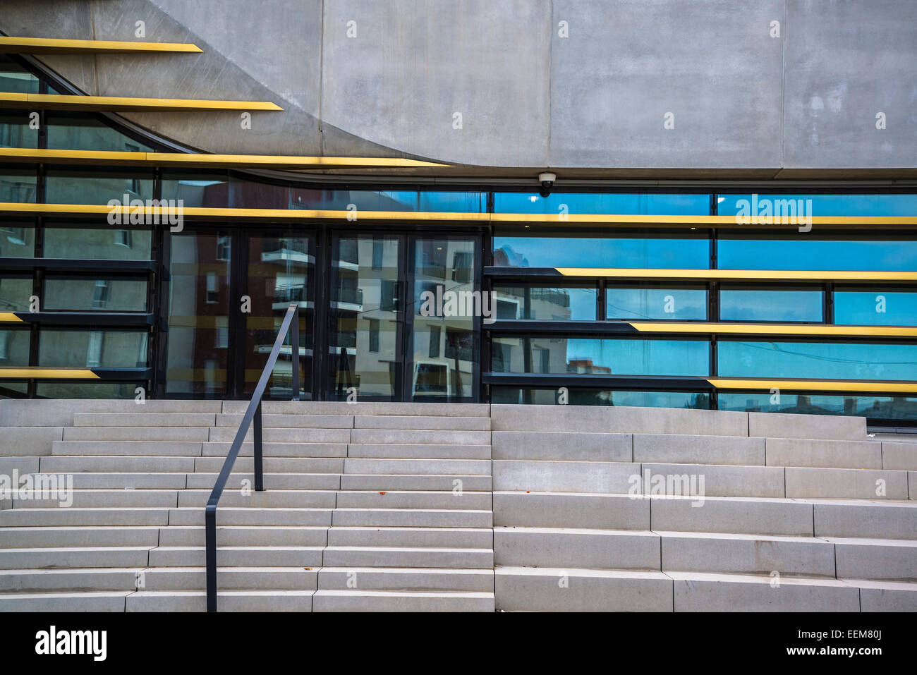 Pierresvives building, Architect Zaha Hadid, Montpellier, France Stock ...