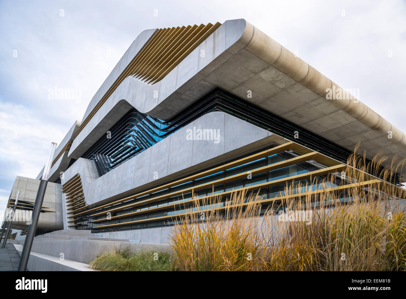 Pierresvives building, Architect Zaha Hadid, Montpellier, France Stock ...