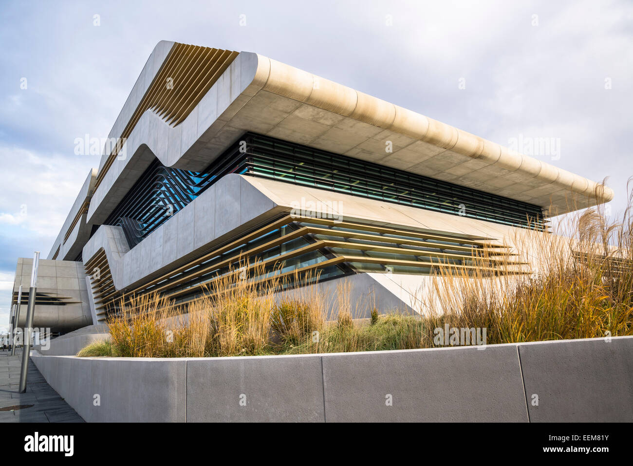 Pierresvives building, Architect Zaha Hadid, Montpellier, France Stock ...