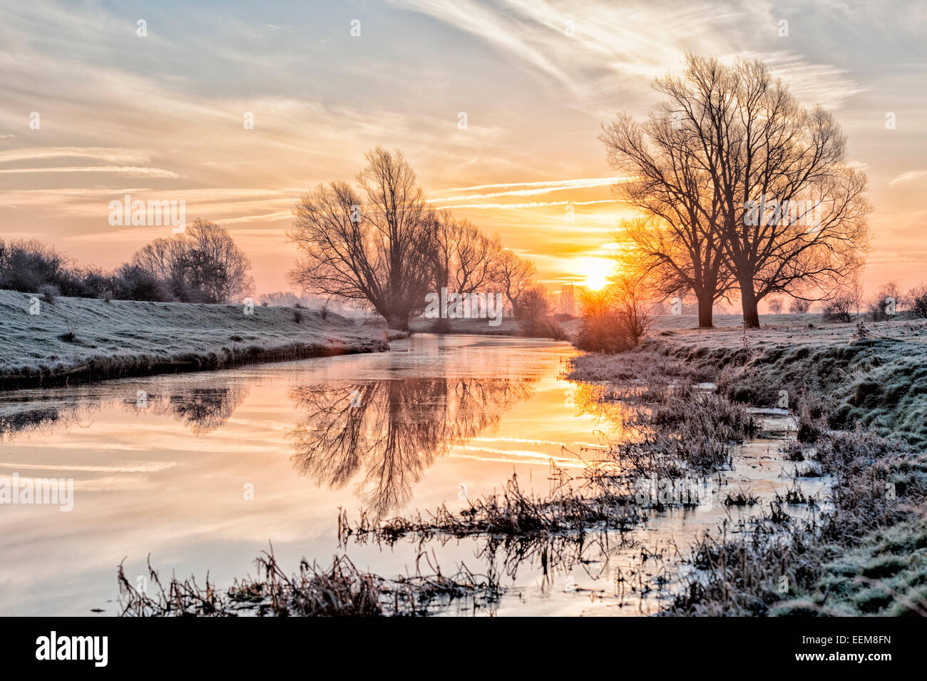 Cambridge fens winter hi-res stock photography and images - Alamy