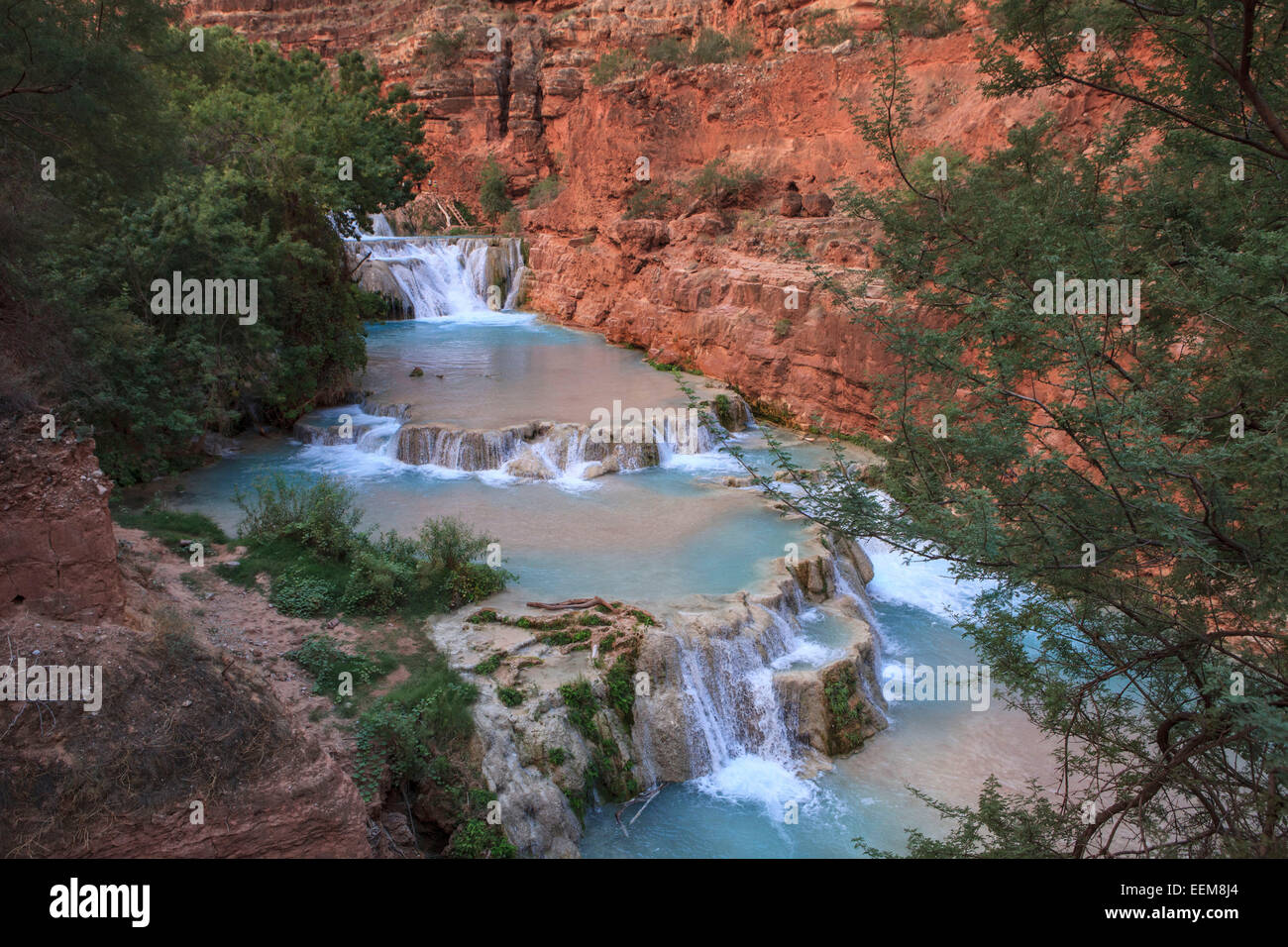 Infinity pools and waterfalls, Havasu Creek, Arizona, United States ...