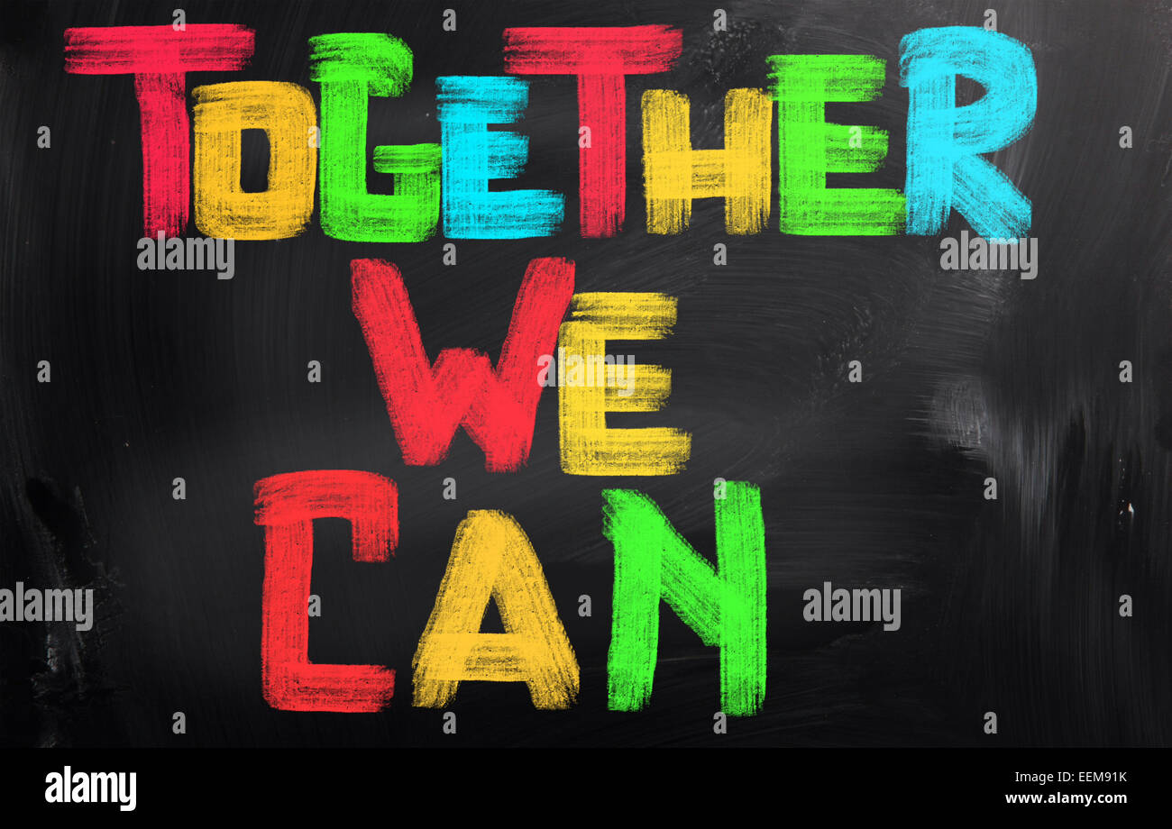 Together can togetherness group hi-res stock photography and images - Alamy