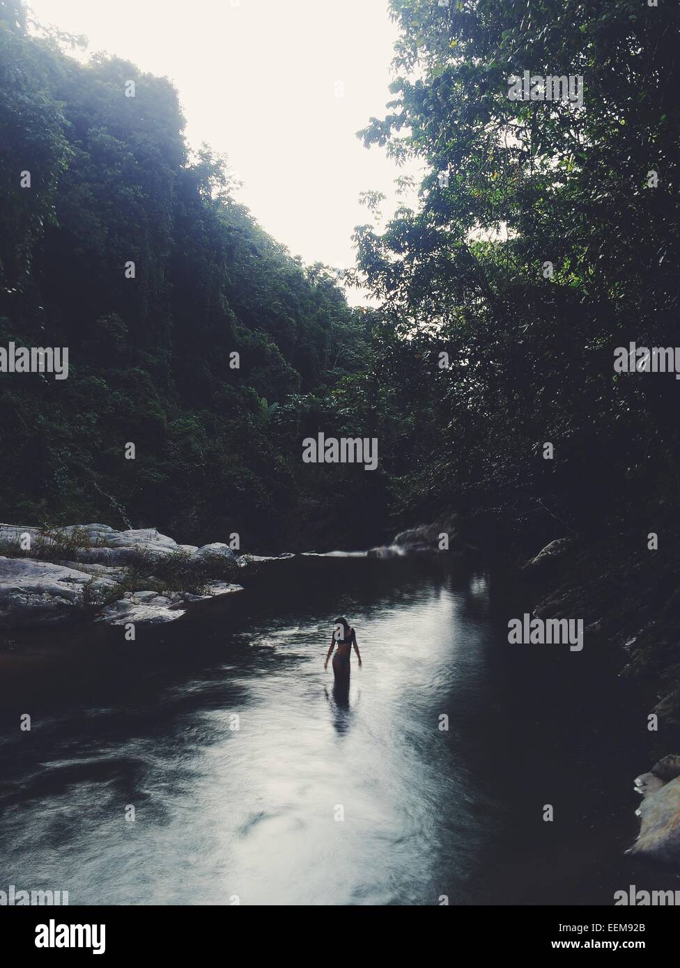 Woman by river hi-res stock photography and images - Alamy