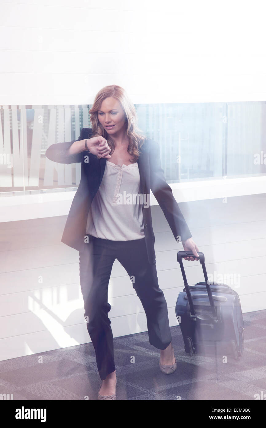 Business woman in hurry Stock Photo - Alamy