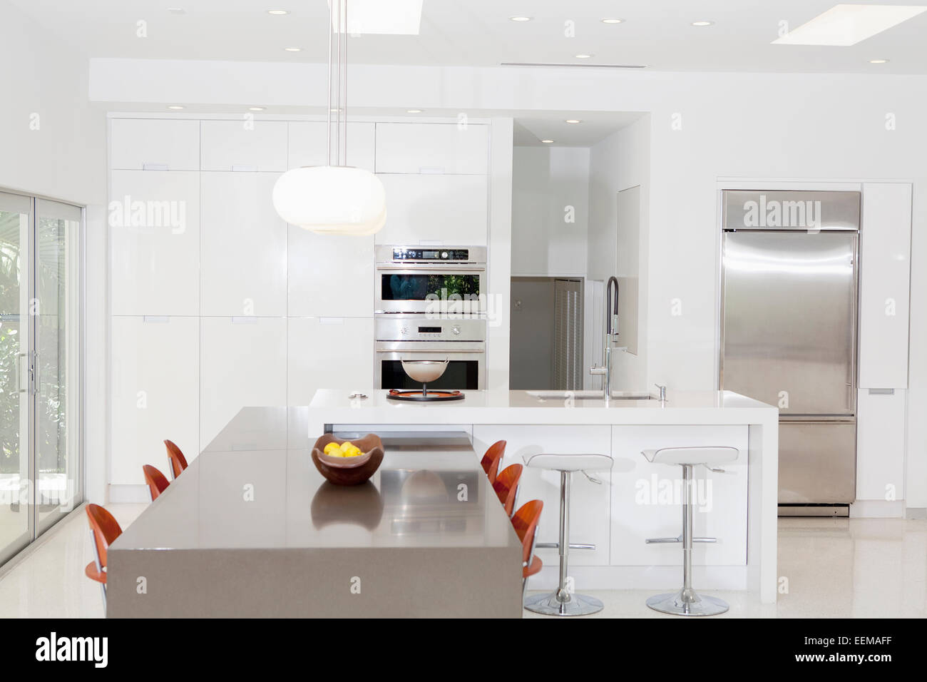 Counters and cabinets in modern kitchen Stock Photo - Alamy