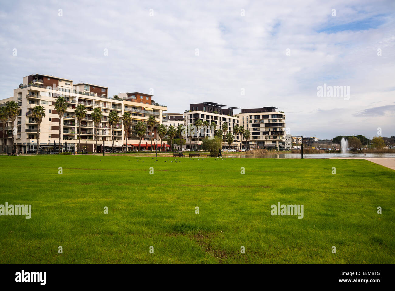 Port Marianne urban housing development, Montpellier, France Stock ...