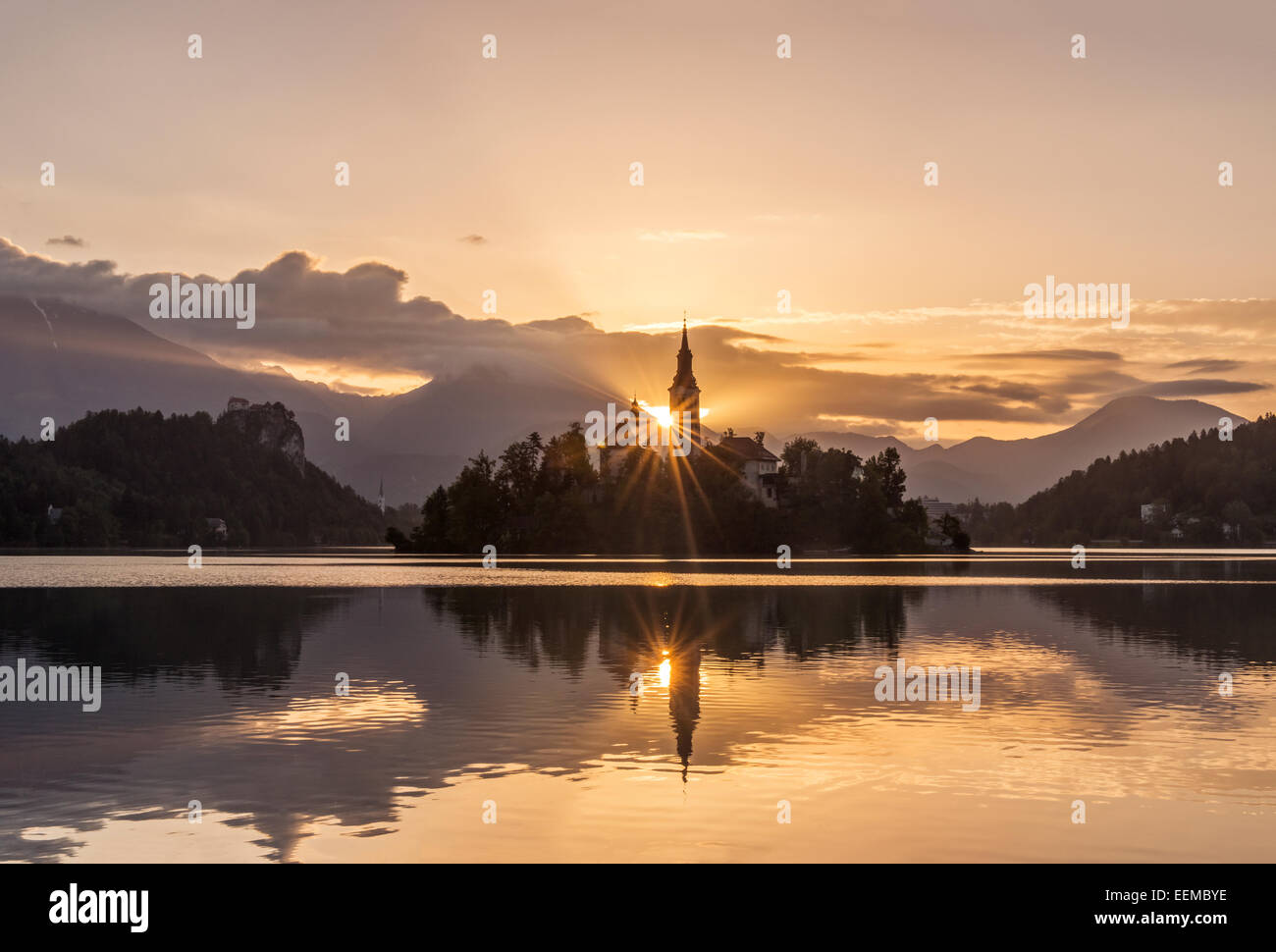 Sunrise with church hi-res stock photography and images - Alamy