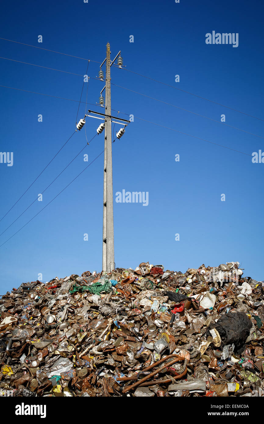 Pile of waste and trash for recycling or safe disposal, Great for ...