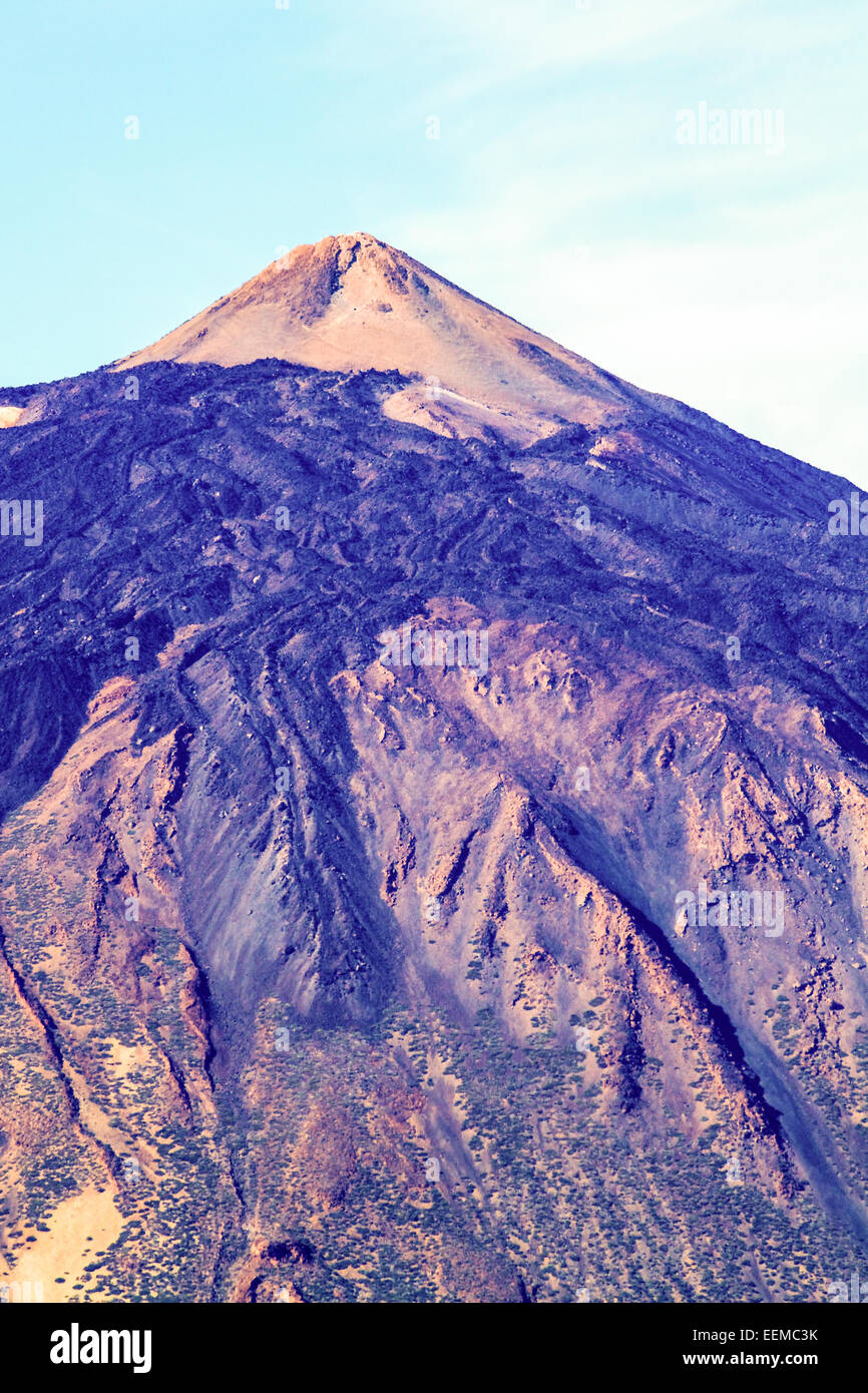 Mt teide volcano and clouds panorama Stock Photo - Alamy