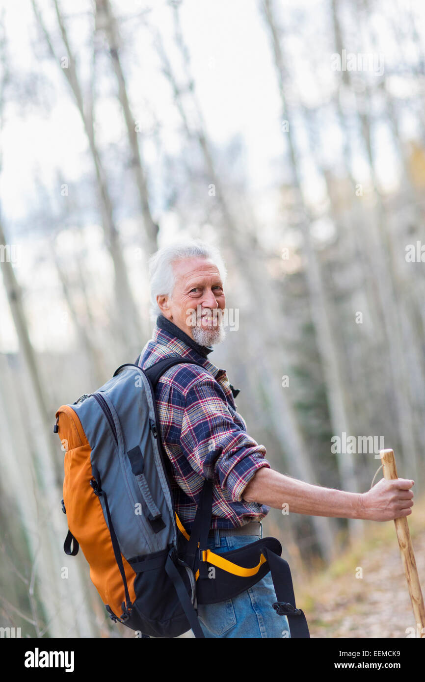 Rear hiker man walking hi-res stock photography and images - Alamy