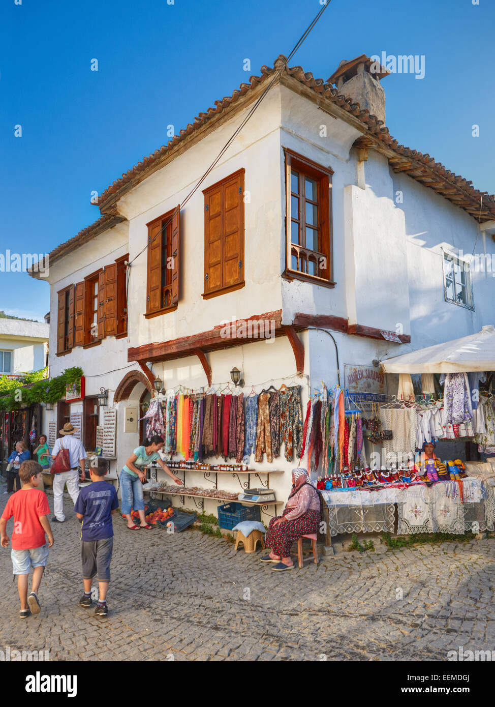 Street scene in Sirince village. Izmir Province, Turkey Stock Photo - Alamy