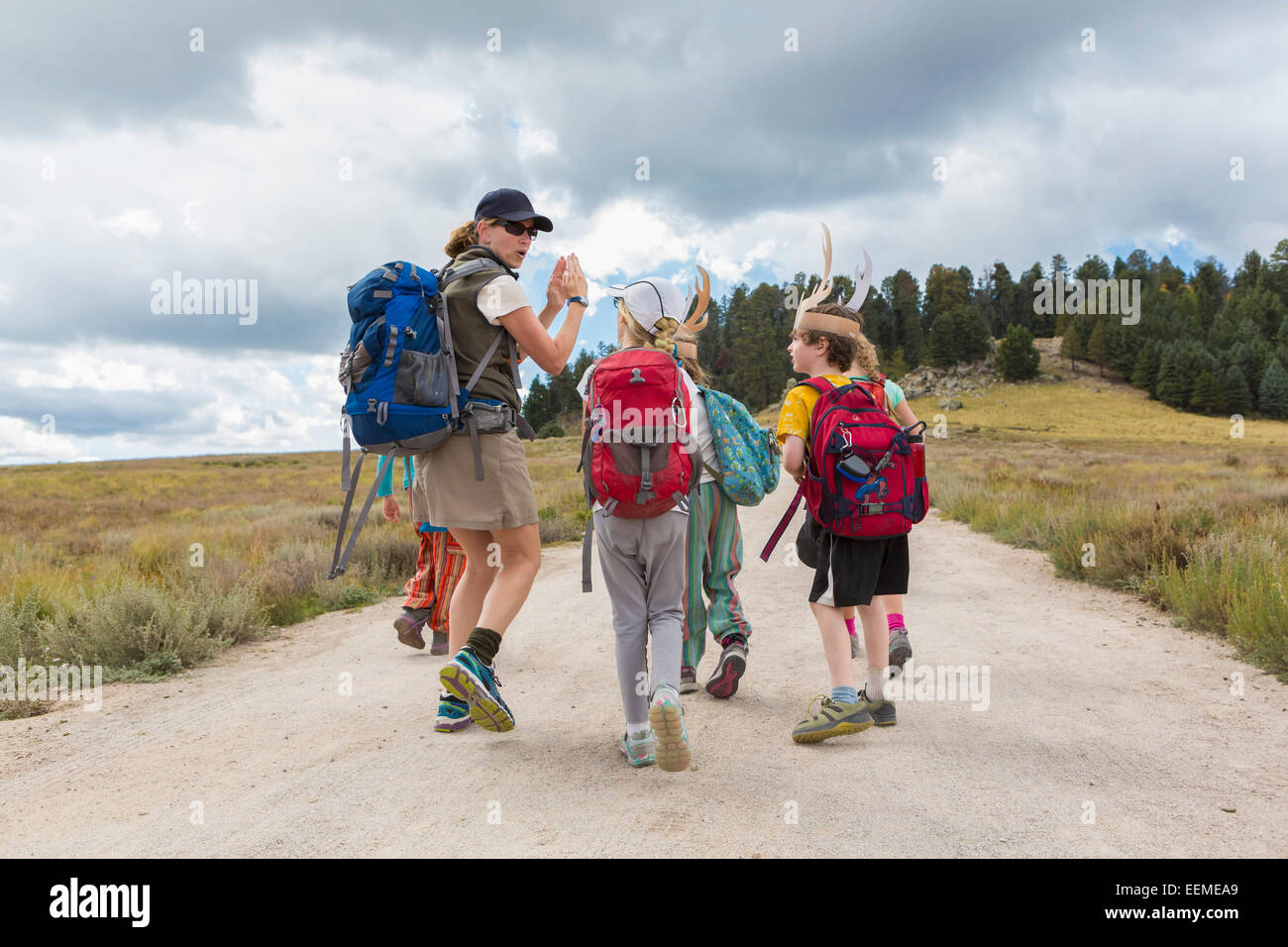 Child 4 5 years hiking hi-res stock photography and images - Alamy