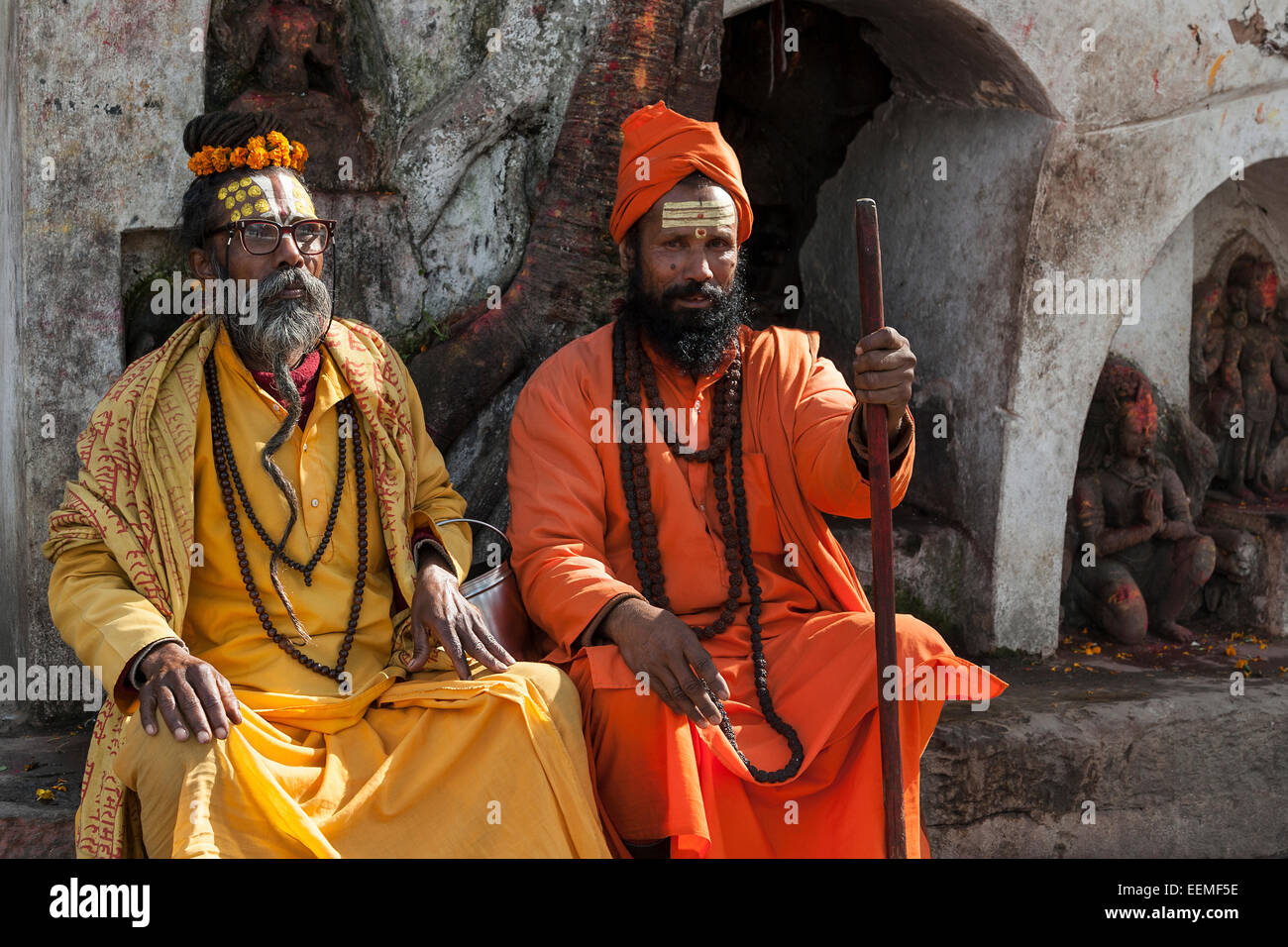 Sadhus in nepal hi-res stock photography and images - Alamy