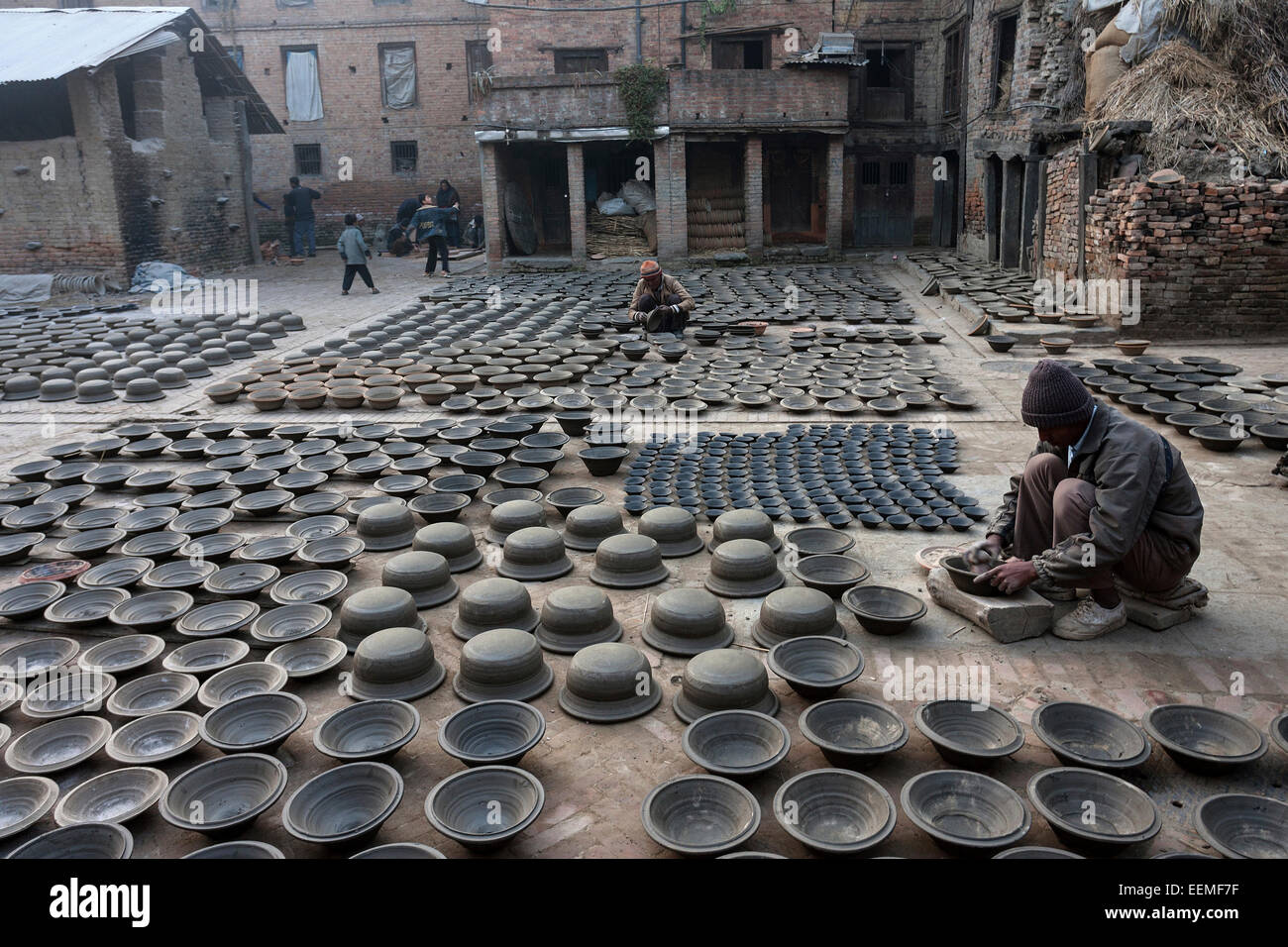 Pottery, Bhaktapur, Nepal Stock Photo - Alamy