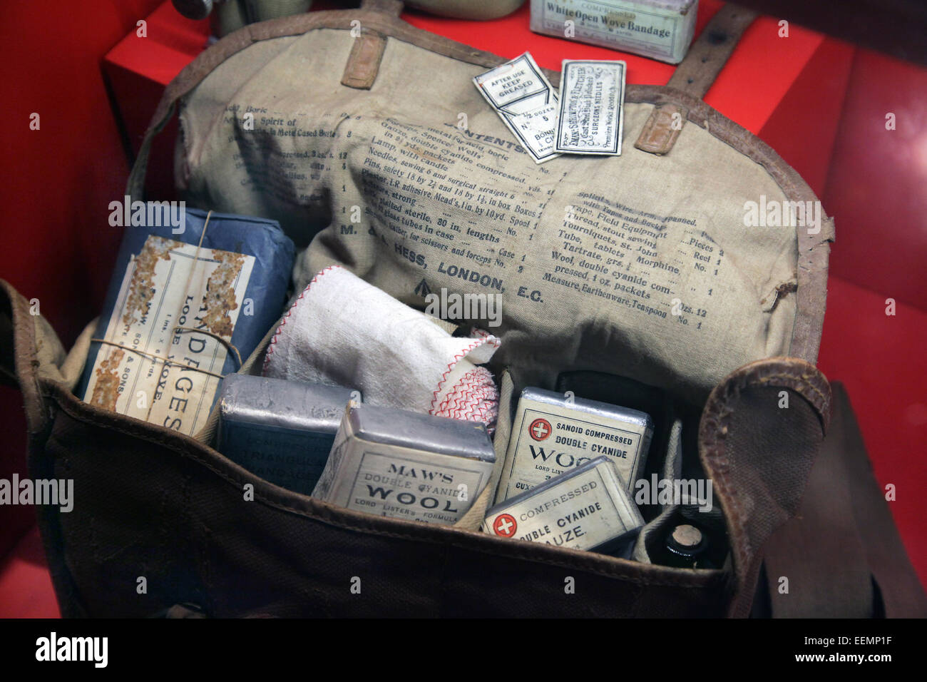 Toiletries personal care and Medical Kit from the first world war in ...
