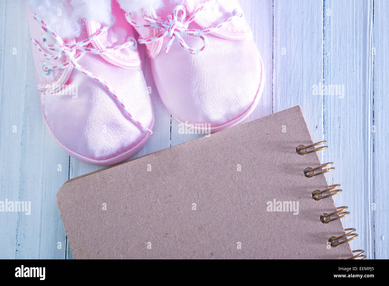 Blank card baby girl shoes hi-res stock photography and images - Alamy