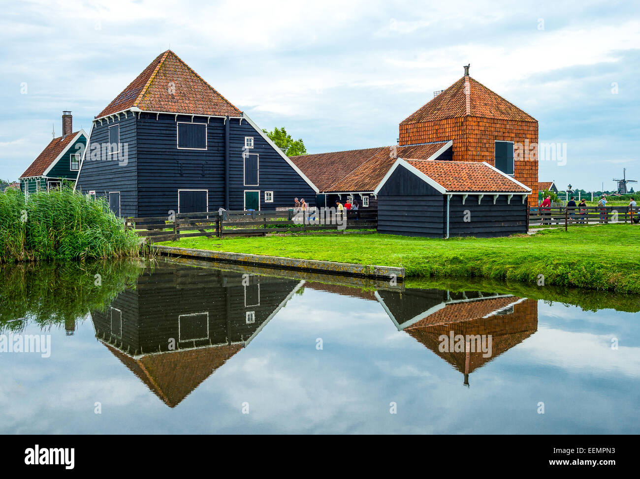 Amsterdam, Waterland district, Zaandam, typical country houses Stock ...
