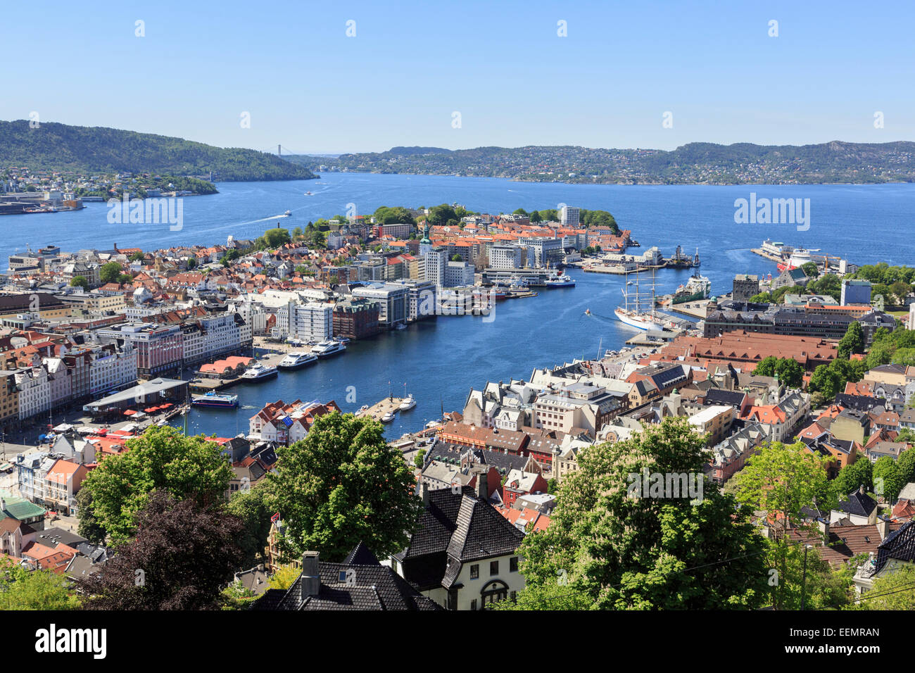 Bergen fjord town hi-res stock photography and images - Alamy