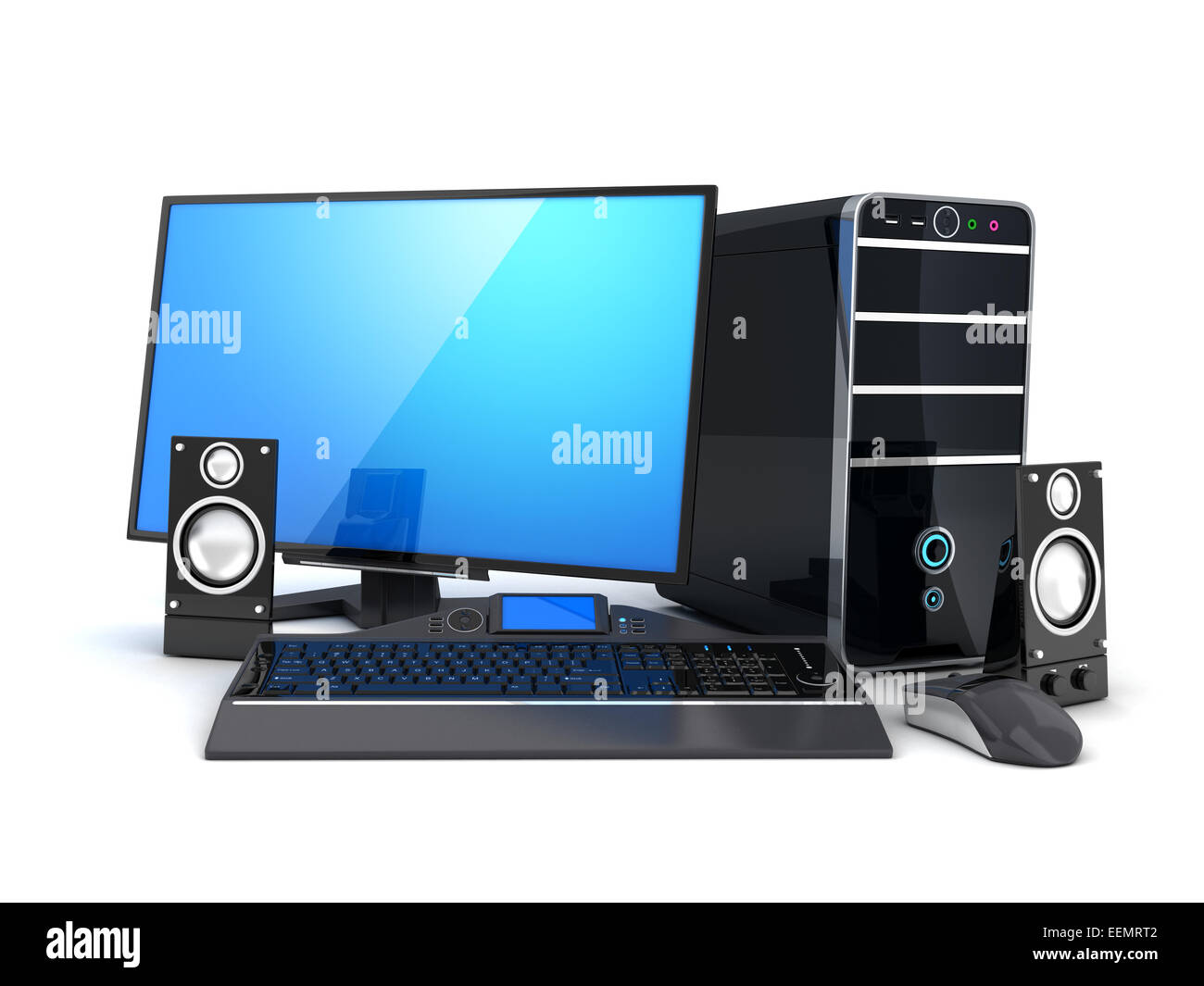 Blue computer keyboard mouse icon hi-res stock photography and images ...