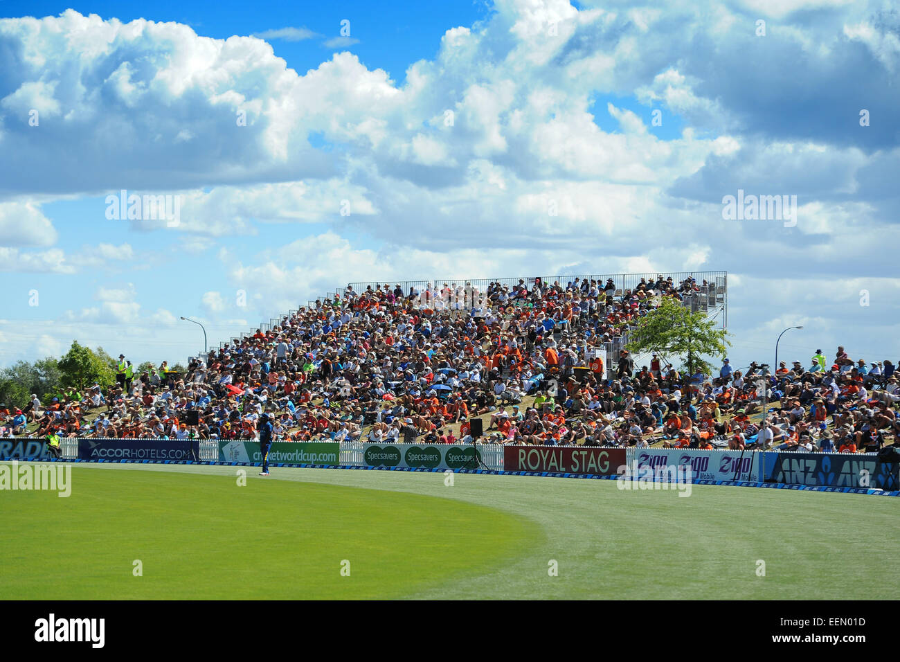 Saxton Oval, Nelson, New Zealand. 20th Jan, 2015. Fans during Match 4 ...
