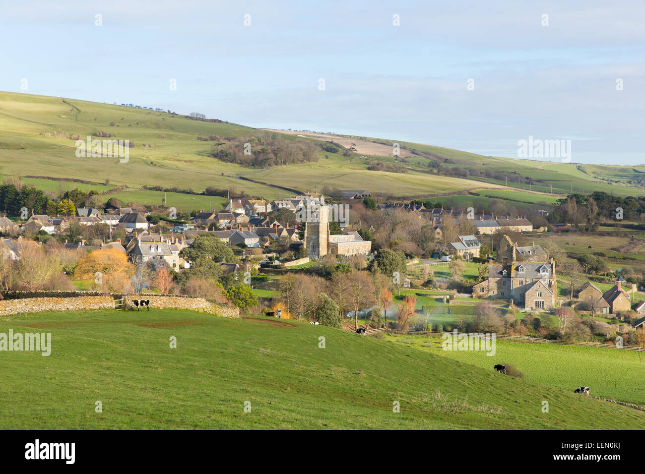Typical english village scene hi-res stock photography and images - Alamy