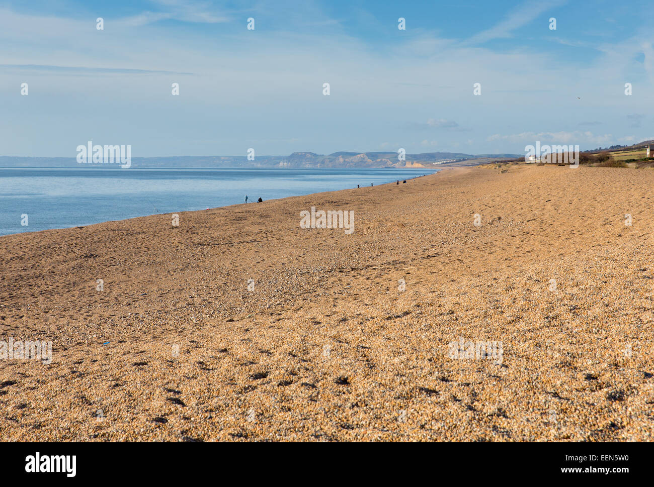 Abbotsbury beach Dorset England UK sand and shingle on the Jurassic ...