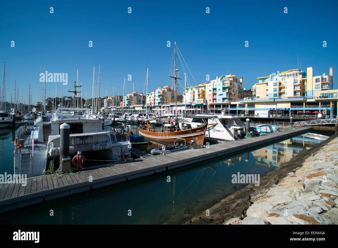 Albufeira Marina Harbour Algarve Stock Photos & Albufeira Marina ...