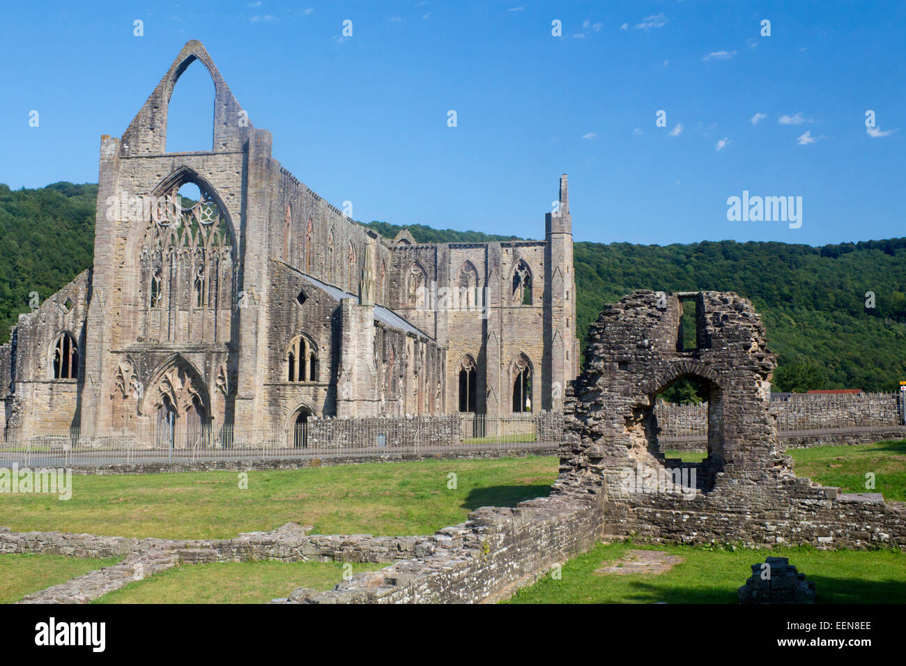 Tintern Abbey Monmouthshire Wye VAlley AONB South East Wales UK Stock ...